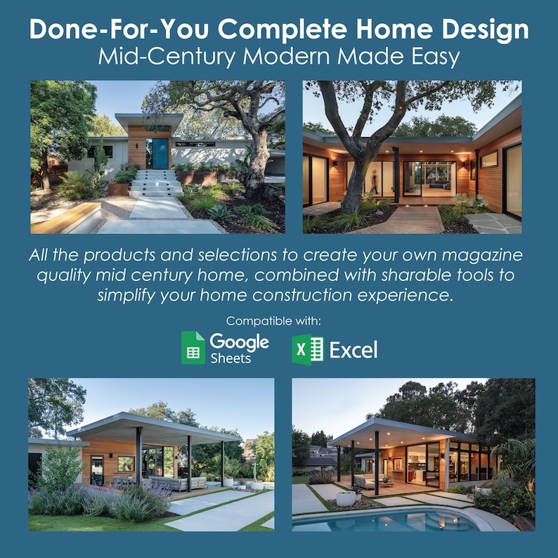 Complete Home Interior Design Package Mid-century Modern Edition ...