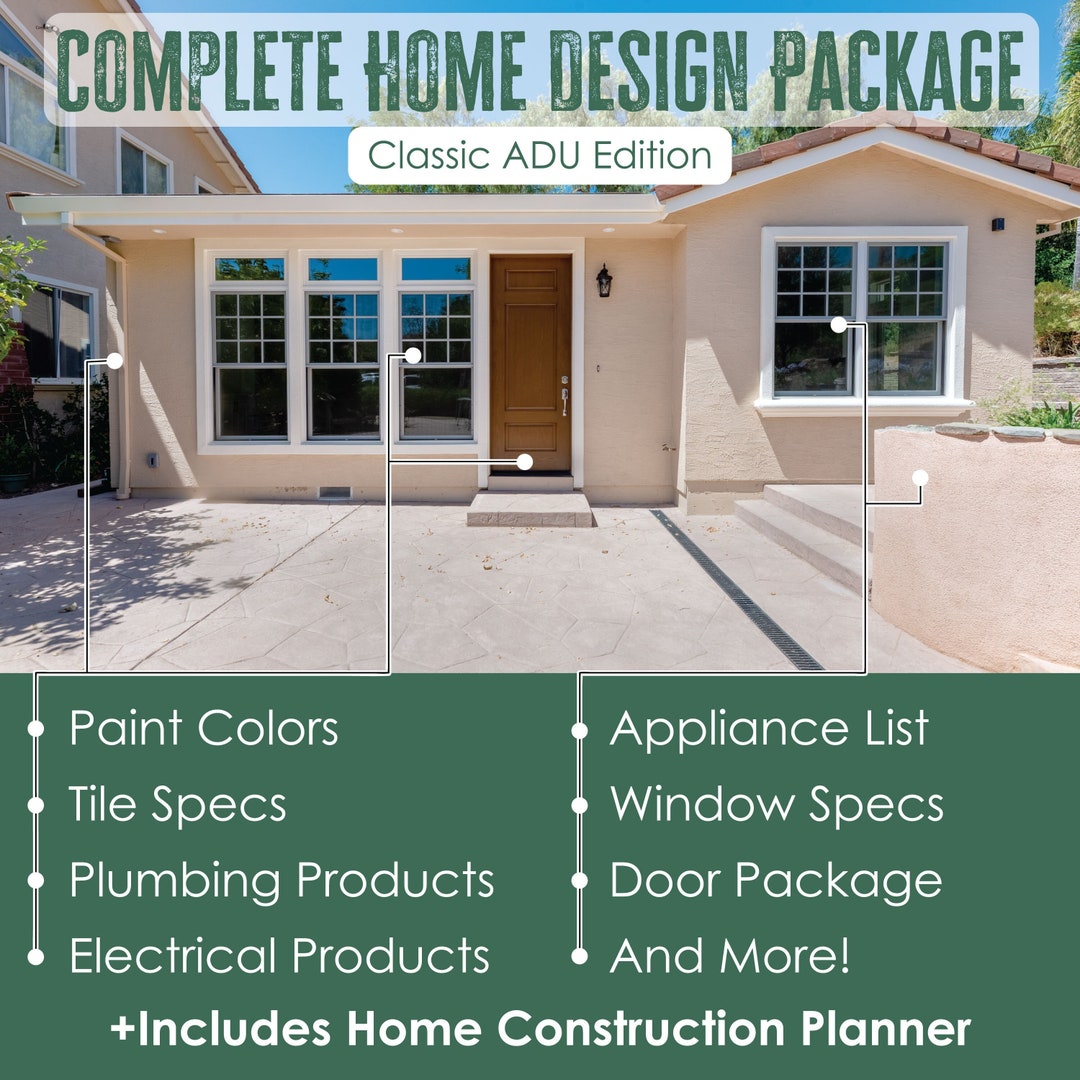Complete Home Interior Design Package Classic ADU Edition + Ultimate ...