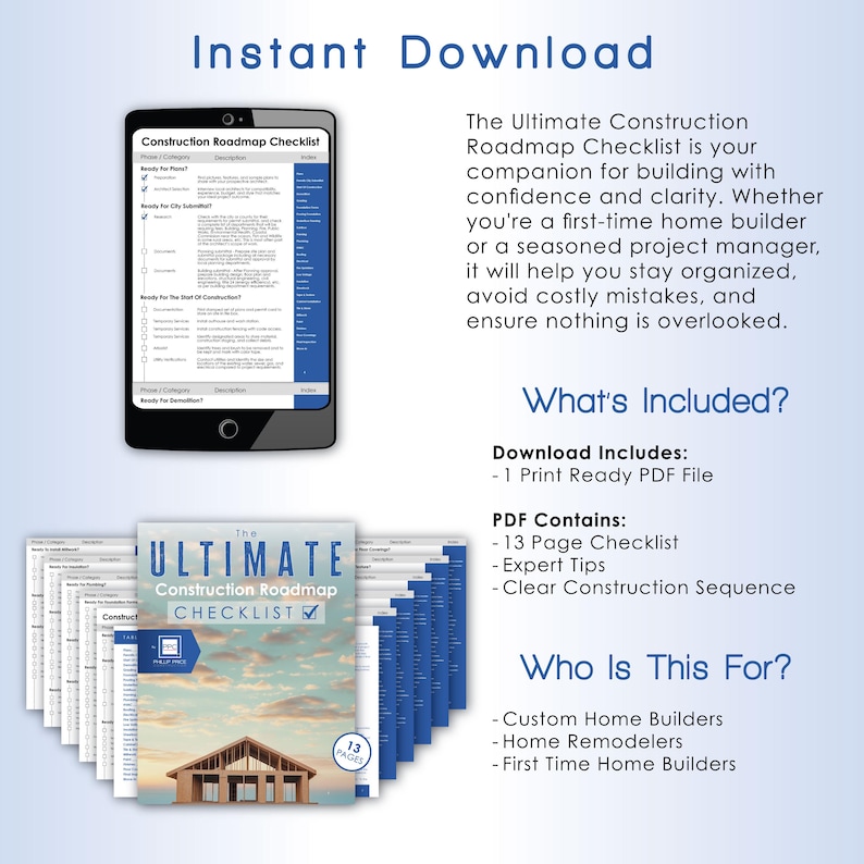Ultimate Construction Roadmap Checklist – Step-by-step Guide for First ...
