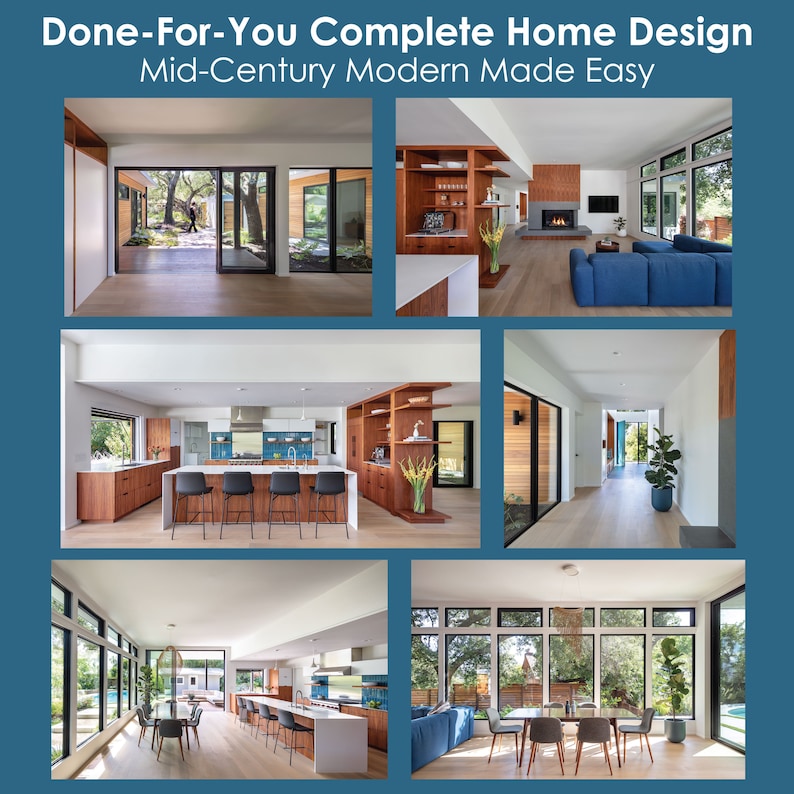 Complete Home Interior Design Package Mid-century Modern Edition ...