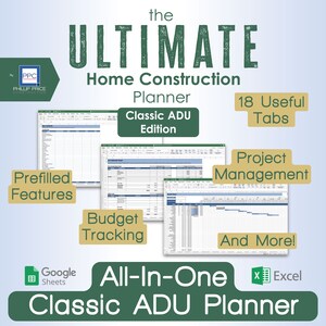 Complete Home Interior Design Package Classic ADU Edition + Ultimate Home Construction Planner ...