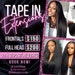 Tape in Extensions Special Flyer DIY Hair Appointments Book Now ...
