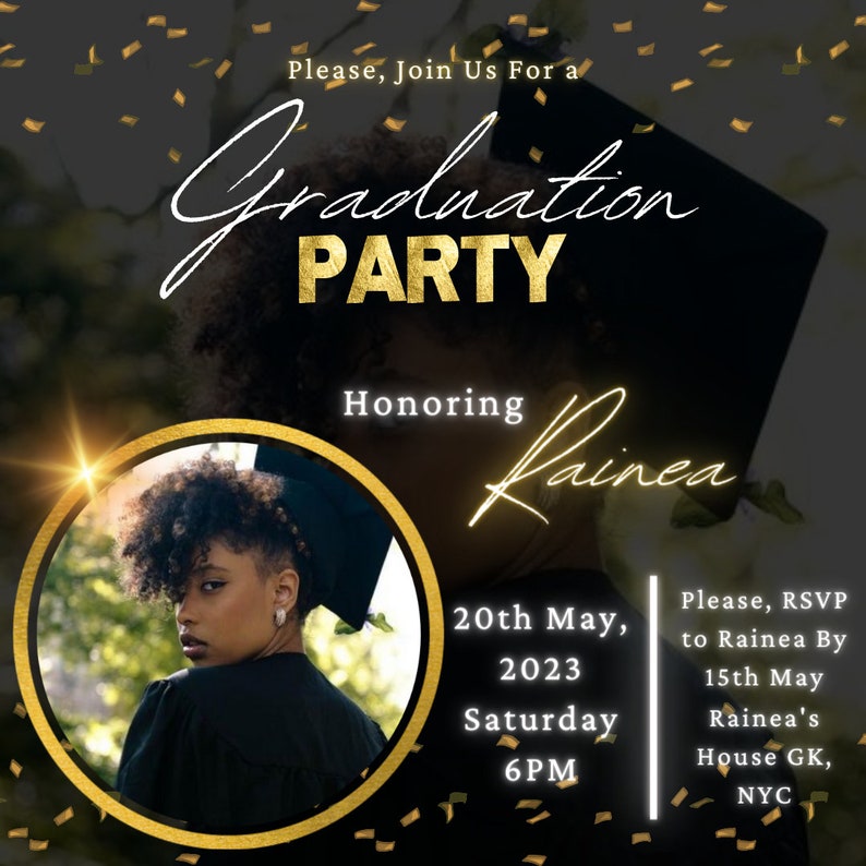 DIY Graduation Party Invitation Card Flyer / Grad Day 2023 - Etsy