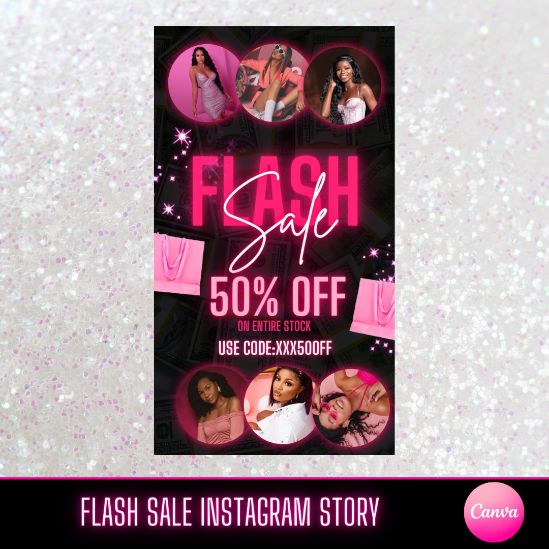 Flash Sale Flyer, Fashion and Beauty Business Flyer, Social Media ...
