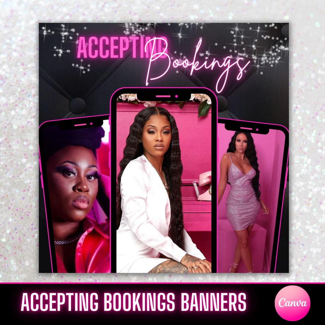 Accepting Bookings Flyer, Booking Available, DIY Flyer Template Design ...