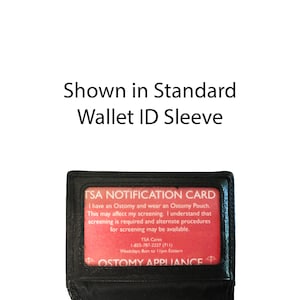 Ostomy & Restroom Access Notification Card - Credit Card / Wallet Sized ...