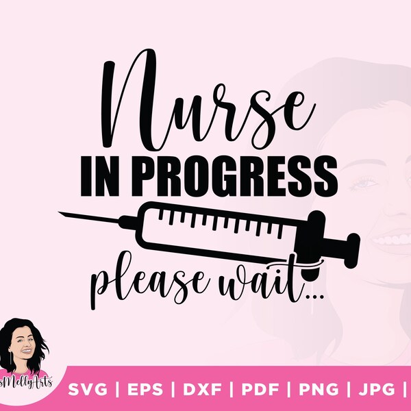 Nurse in Progress Svg - Etsy