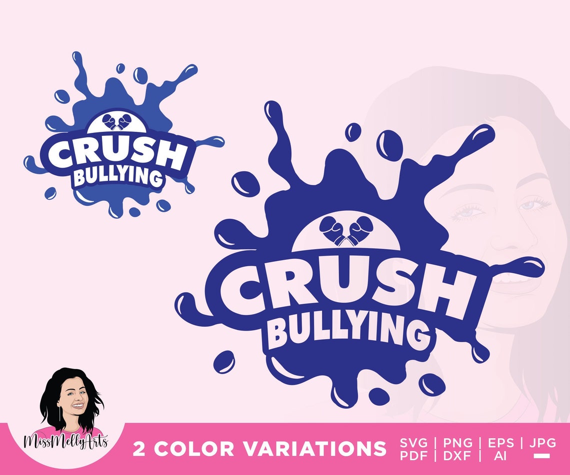 Crush Bullying Ribbon Svg Bullying Svg Crush Bullying Svg - Etsy