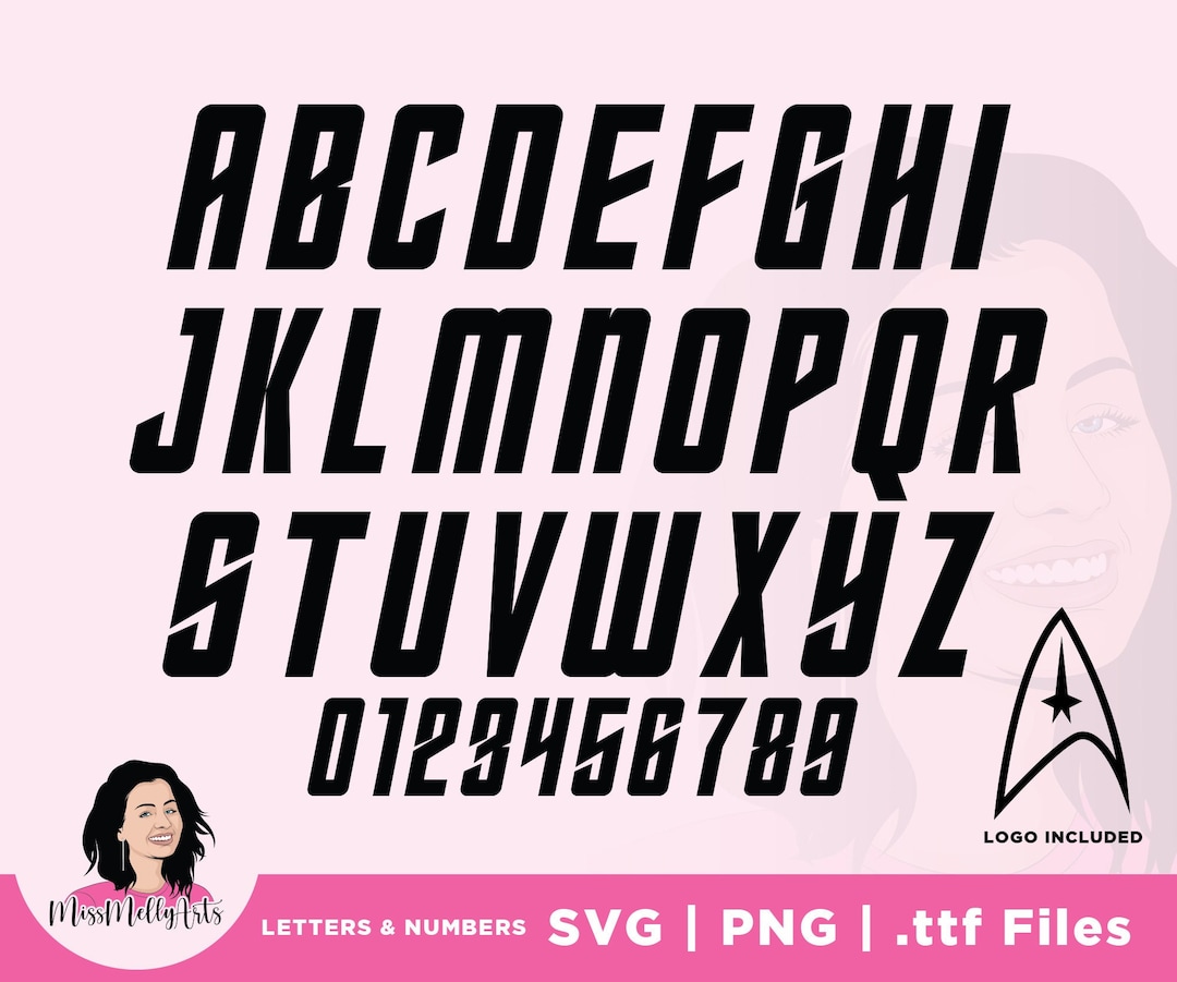 Star Trek Font Star Trek Font Svg Star Trek Ttf Star Trek - Etsy Canada