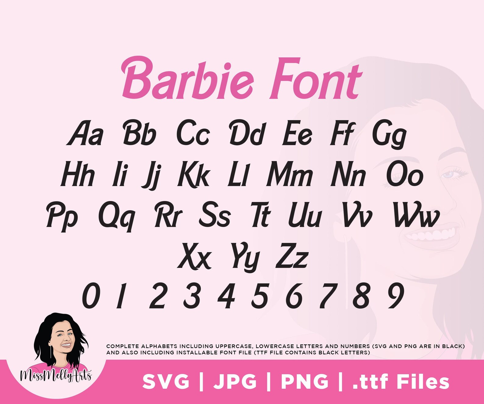 Barbie Font Barbie lettertype svg barbie alfabet barbie - Etsy Nederland