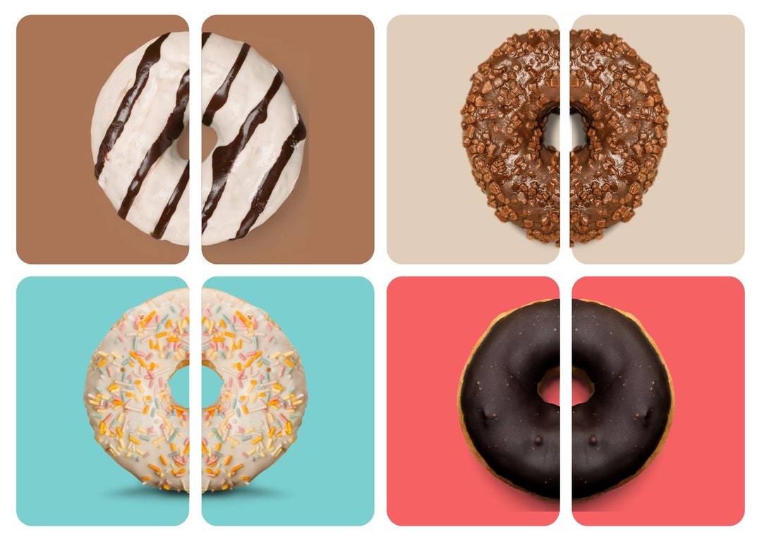 Printable Matching Card Set, 72 Picture Cards, Printable Toddler ...