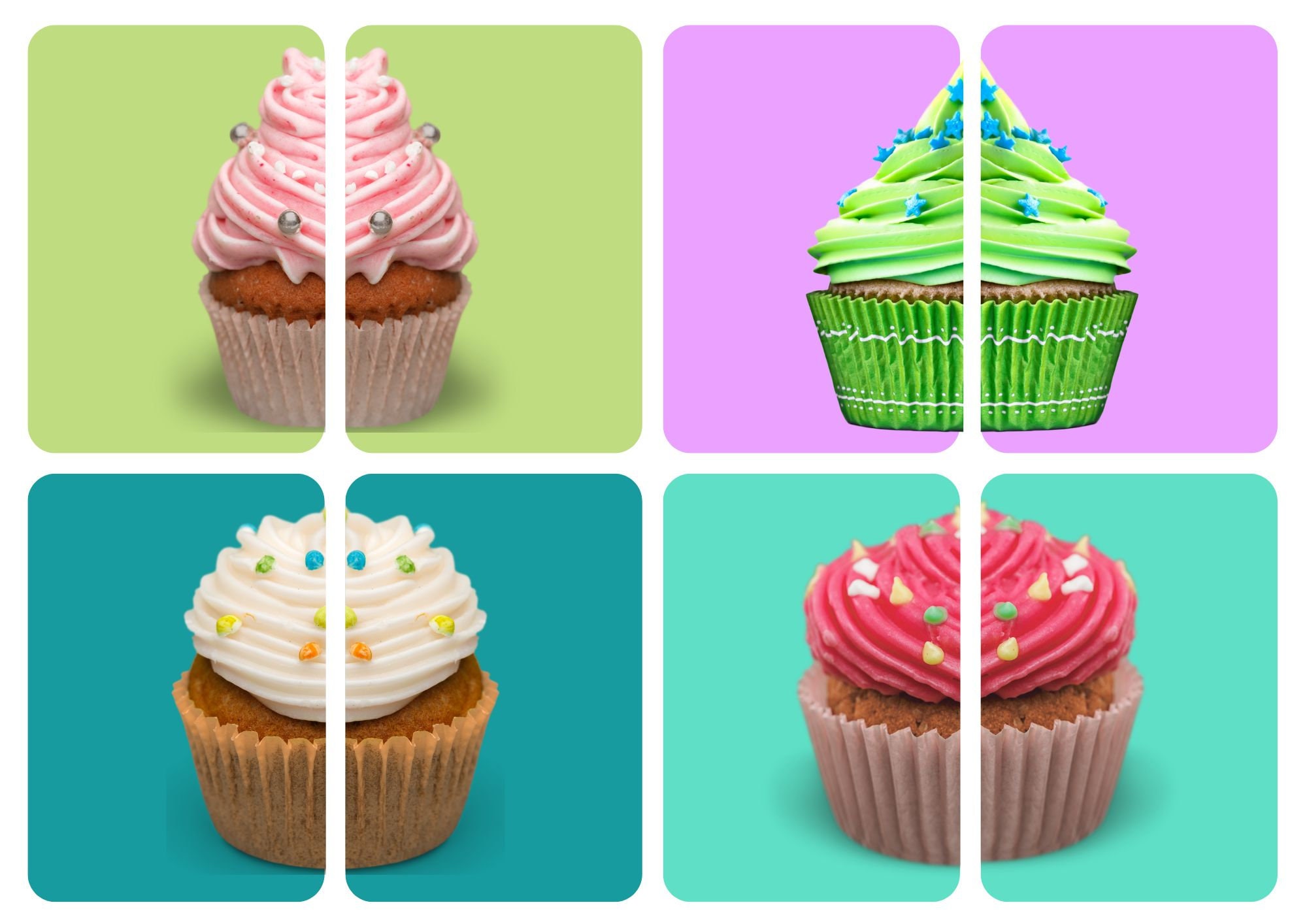 Printable Matching Card Set, 72 Picture Cards, Printable Toddler ...