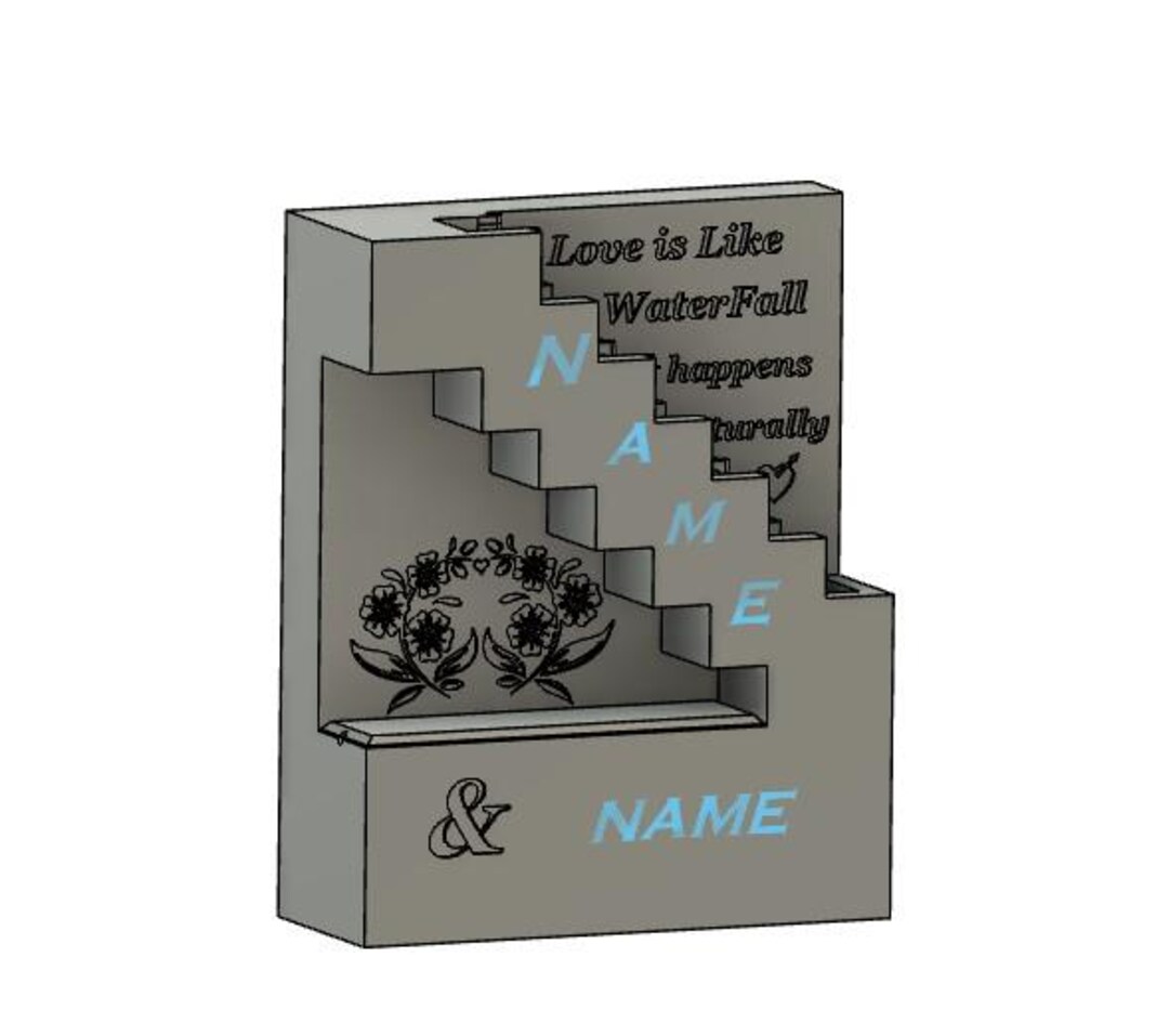 Customizable Name Desktop Waterfall, USB Powered - Etsy