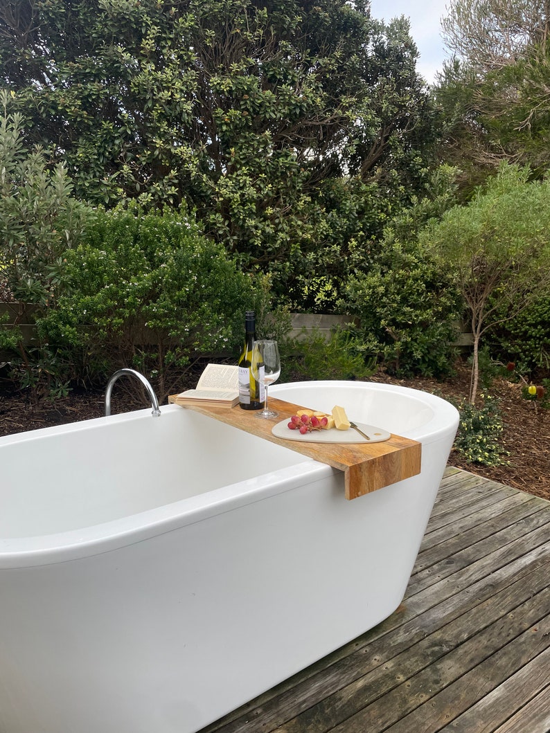 Timber Bath Tray - Contemporary Style - Etsy