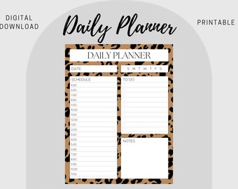 Cheetah Print Planner - Etsy