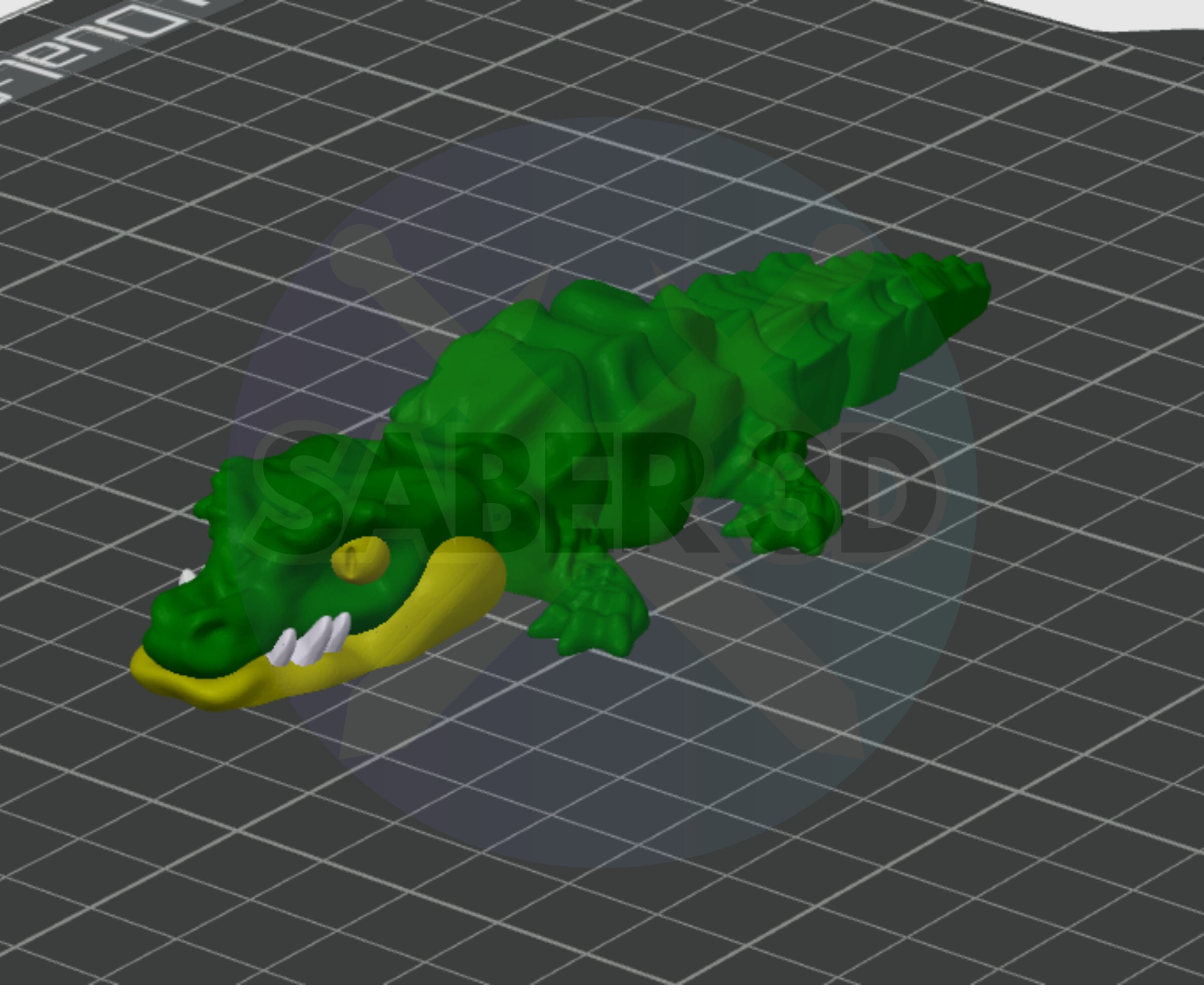 Flexi Crocodile STL File, Digital Download Only, Personal Use Only, Designed by Saber3d on ...