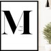 Letter M Printable Poster,motivational, Inspirational, Quote Wall Art ...