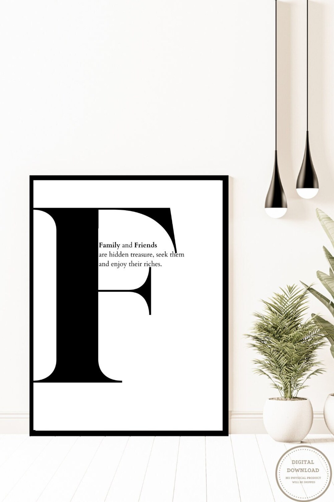 Letter F Printable Poster,motivational, Inspirational, Quote Wall Art ...