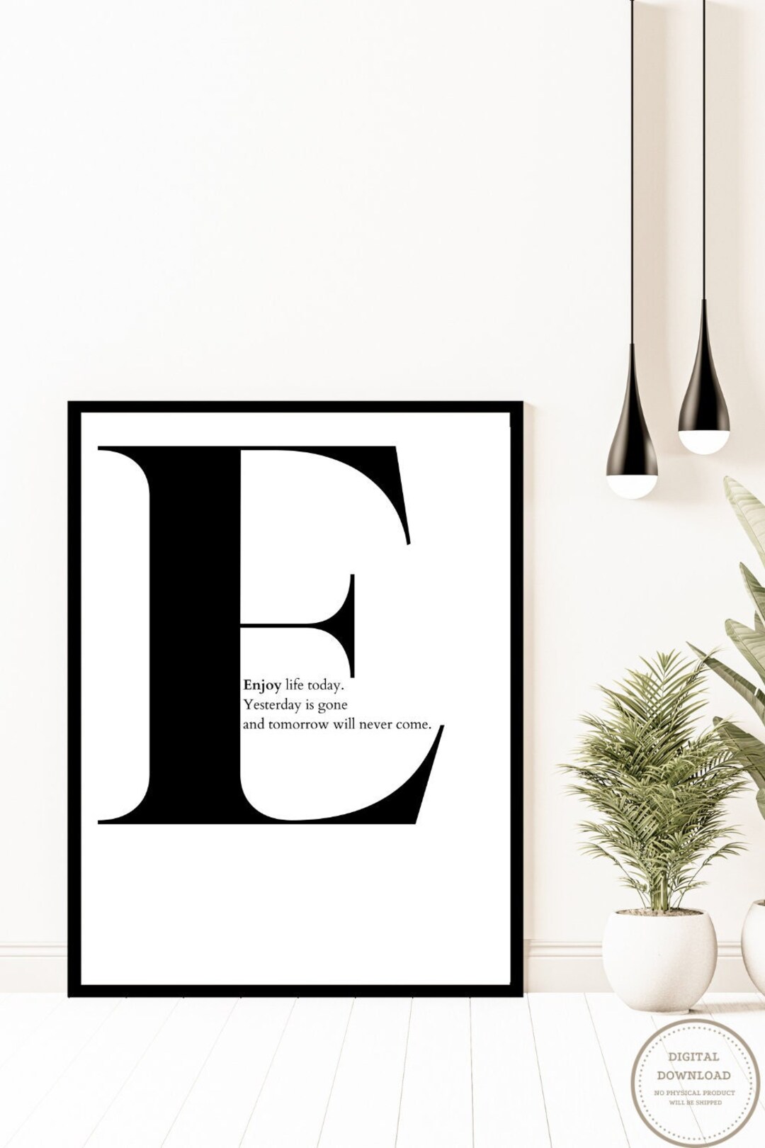 Letter E Printable Postermotivational Inspirational Quote - Etsy