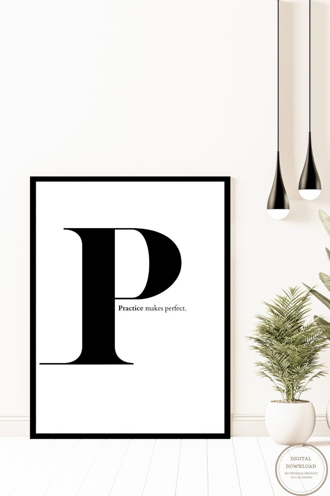 Letter P Printable Poster,motivational, Inspirational, Quote Wall Art ...