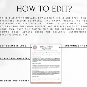 Professional Employment Contract Bundle, Employment Agreement Template ...