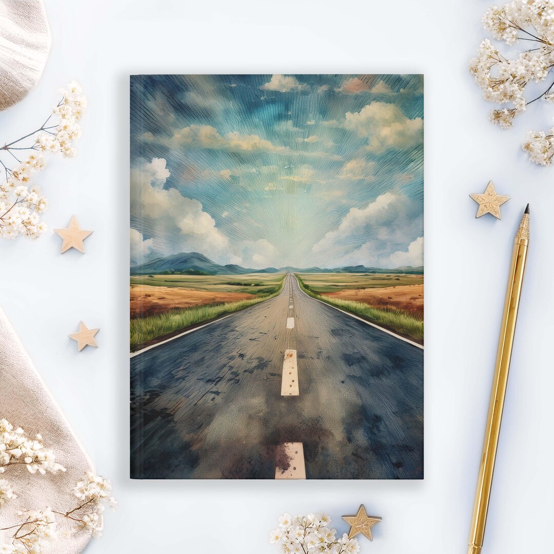 Road Trip Travel Journal, Outdoor Adventure Notebook, Open Road Writing ...