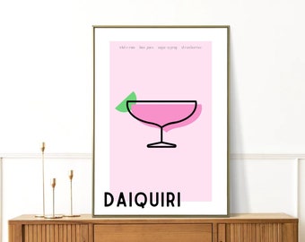 Daiquiri Wall Poster - Etsy