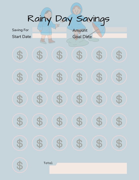 Simple Savings Tracker - Etsy