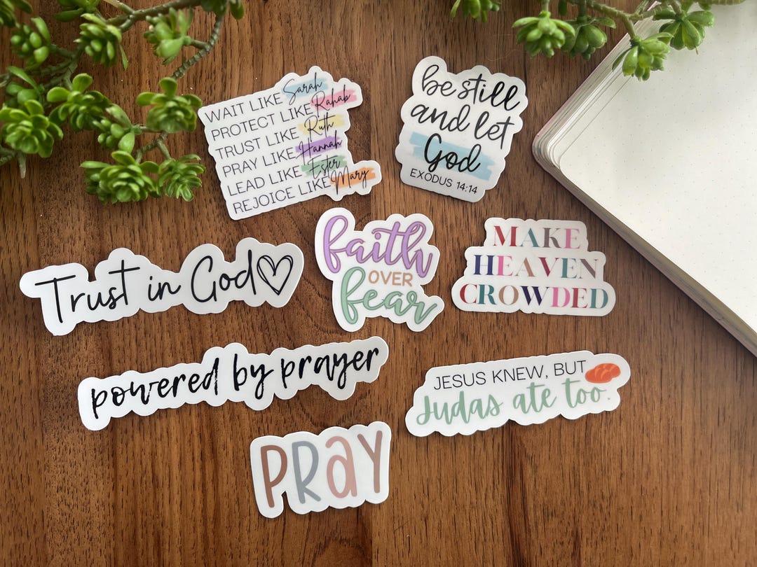 Christian Sticker Pack, Faith Stickers, Christian Girl, Sticker Pack ...