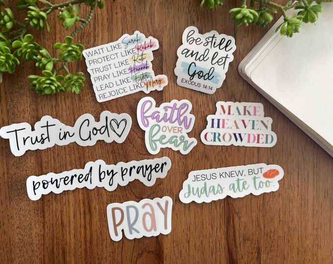 Christian Sticker Women of the Bible Sticker for Water Bottle Faith ...