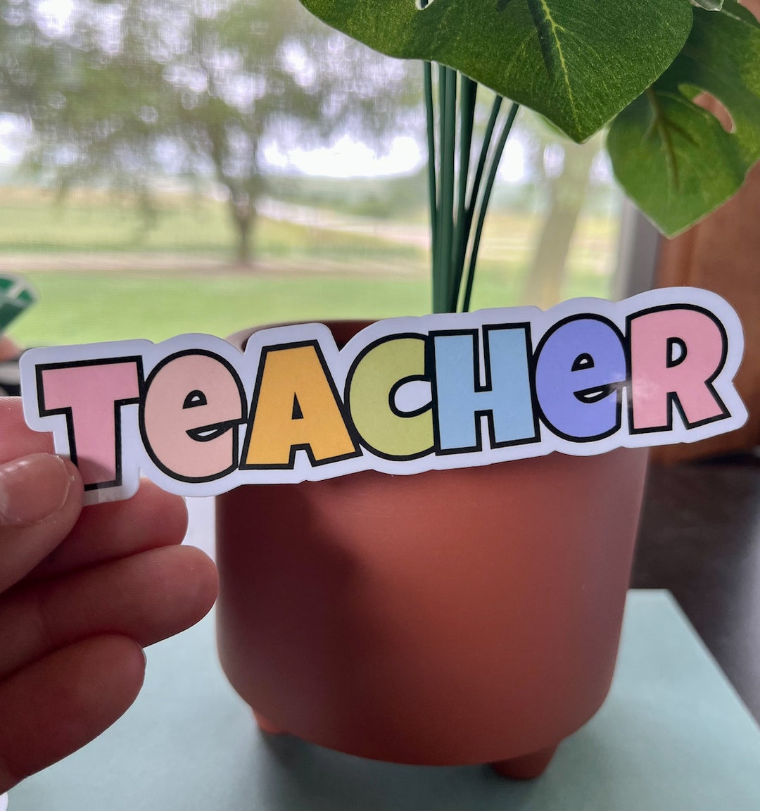 Teacher Stickers, Teacher Sticker Pack, Vinyl Educator Sticker, Teacher ...