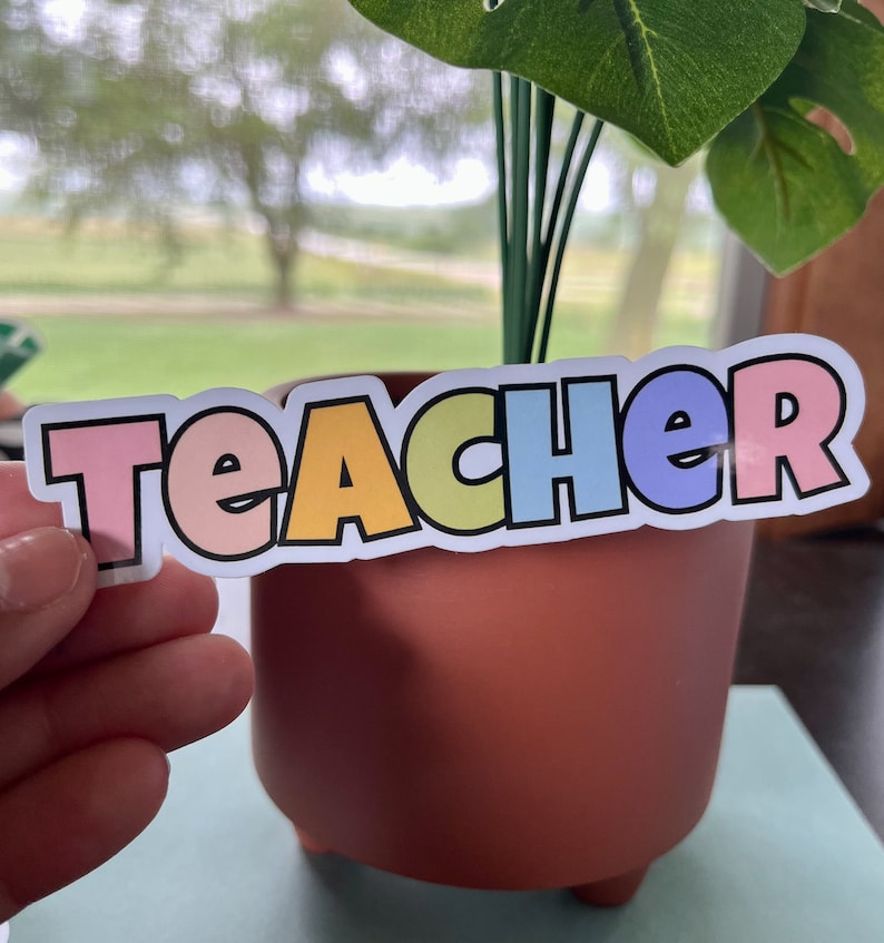 Teacher Stickers Teacher Sticker Pack Vinyl Educator - Etsy