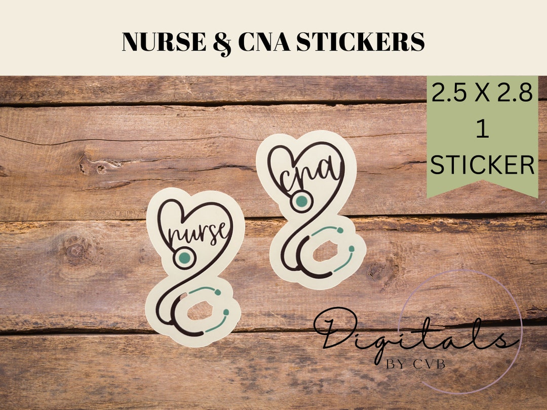 Nurse Sticker, CNA Sticker, School Nurse Sticker, Medical Sticker ...