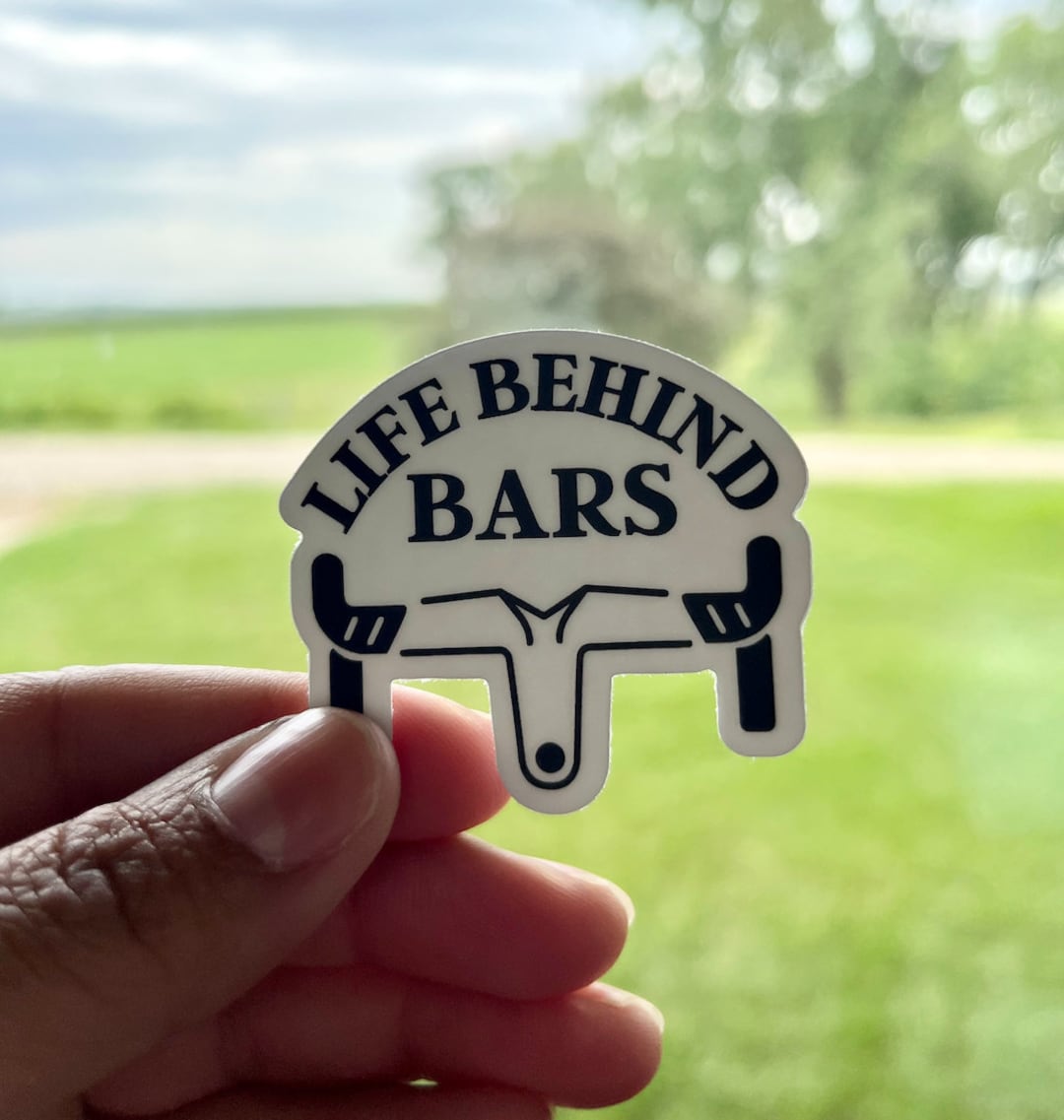 Bicycle Sticker, Cyclist Sticker, Bike Decal, Bike Sticker, Life Behind ...
