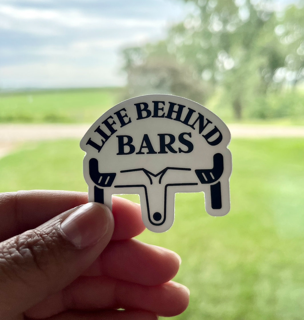Bicycle Sticker, Cyclist Sticker, Bike Decal, Bike Sticker, Life Behind ...