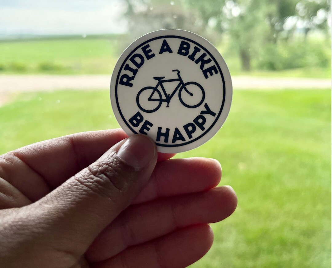 Bicycle Sticker, Cyclist Sticker, Bike Decal, Bike Sticker, Ride a Bike ...