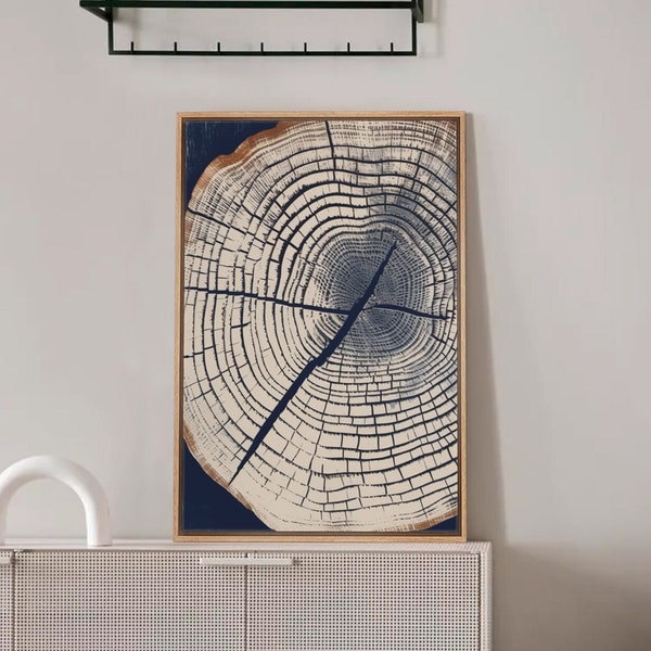 Tree Ring Art Print - Etsy