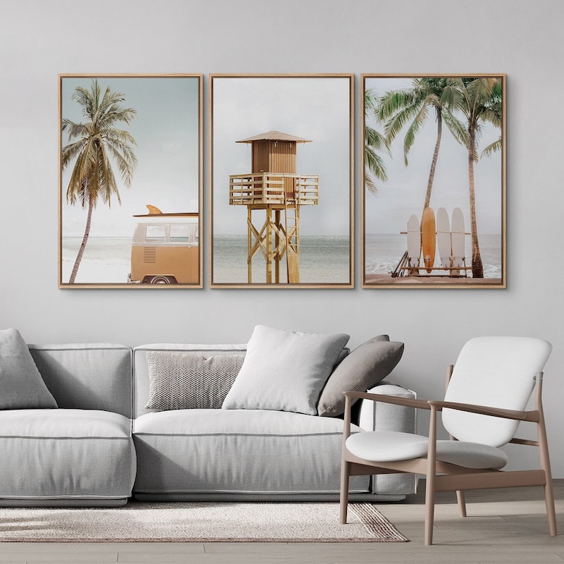 Beach Triptych - Etsy