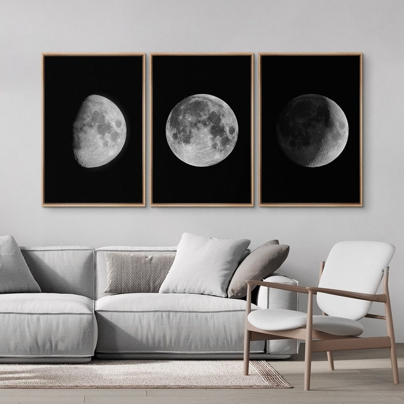 Moon Phases Wall Art - Etsy