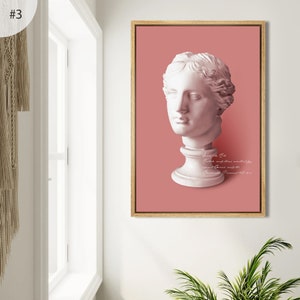 3 Piece Framed Canvas Wall Art Set, Colorful Pop Art Print, Plaster ...