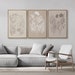 Framed Canvas Tryptic Wall Art Set, Abstract Forest Tree Art Prints ...