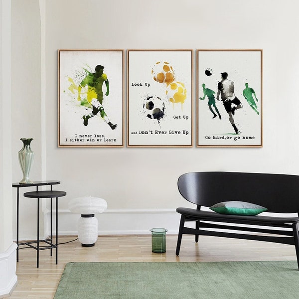 Inspirational Soccer Wall Art - Etsy