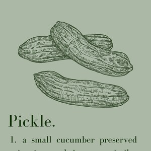 Definition Pickle Printable Artwork Digital Download - Etsy
