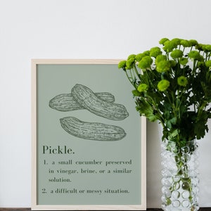 Definition Pickle Printable Artwork Digital Download - Etsy