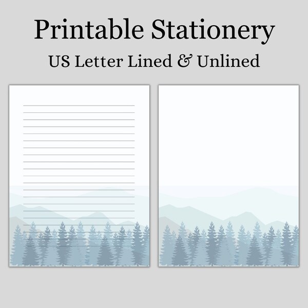 Printable Stationery - Etsy