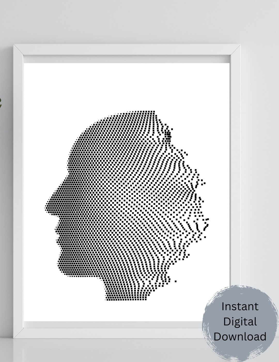 Abstract Head Pattern Printable Abstract Wall Decor Head - Etsy