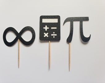 Math Cupcake Toppers - Etsy