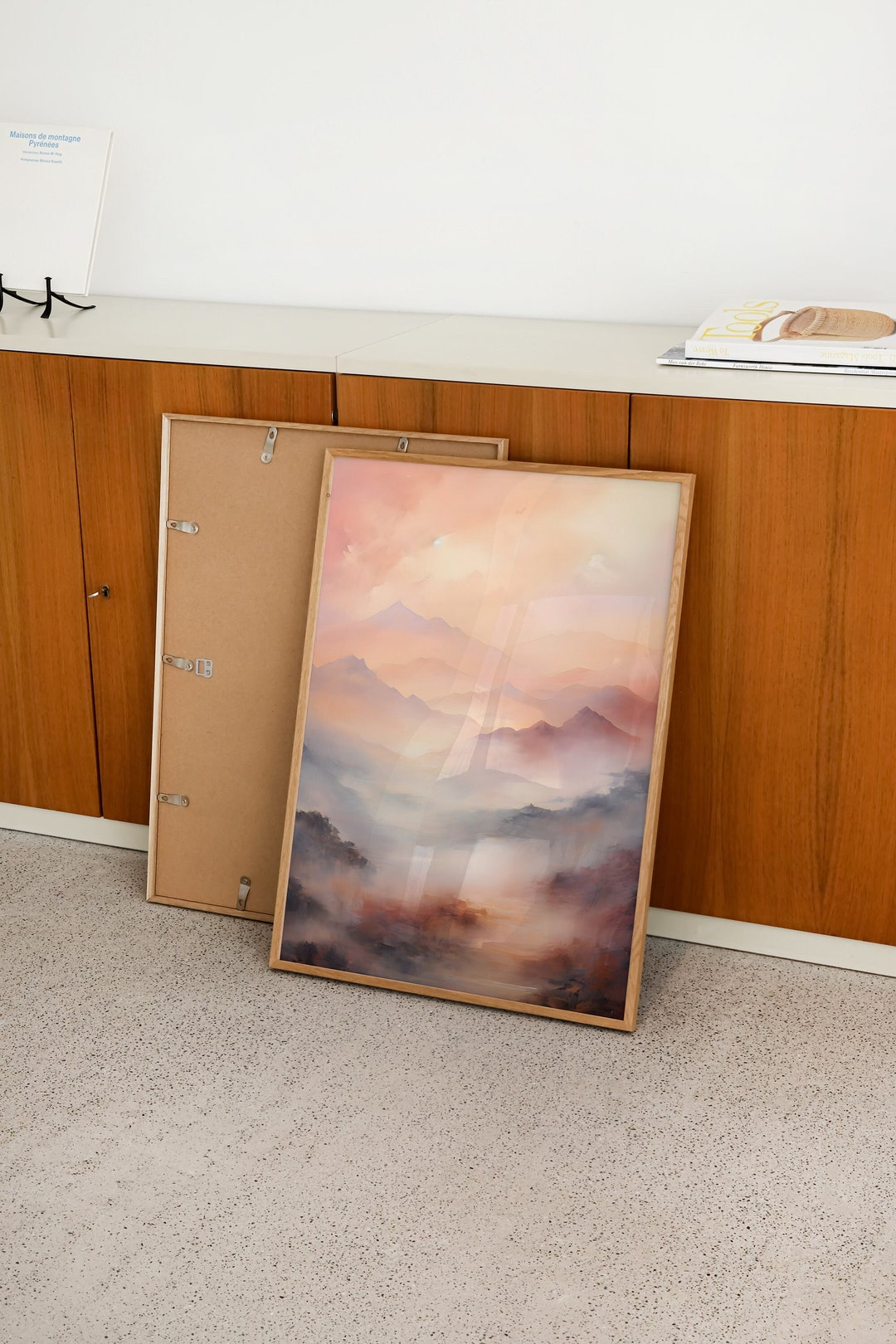 Cloudy Heights, Natural Landscape Painting, Minimalistic/simplistic ...