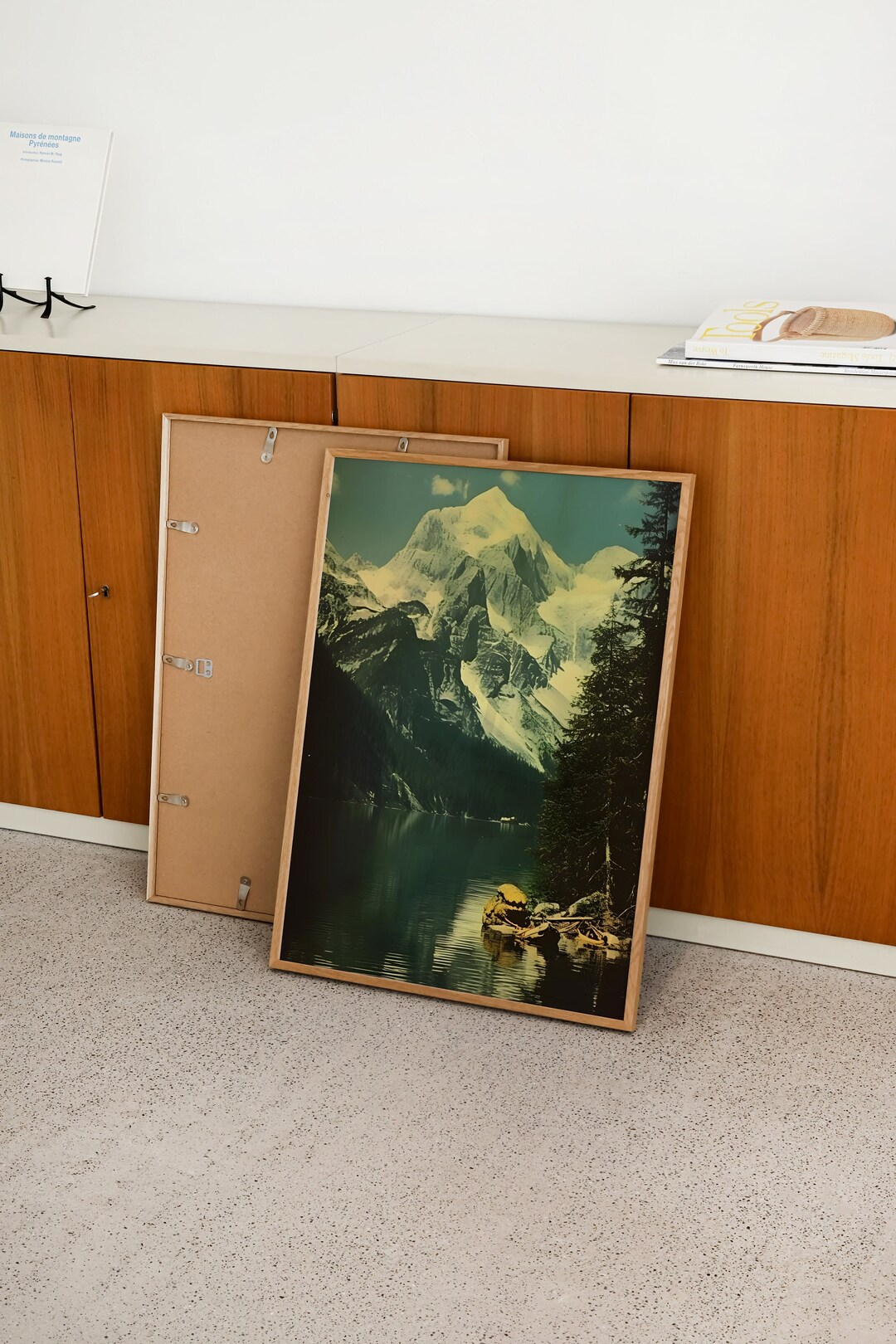 Mountain & Lake Vintage National Geographic Inspired Art Print, Retro ...