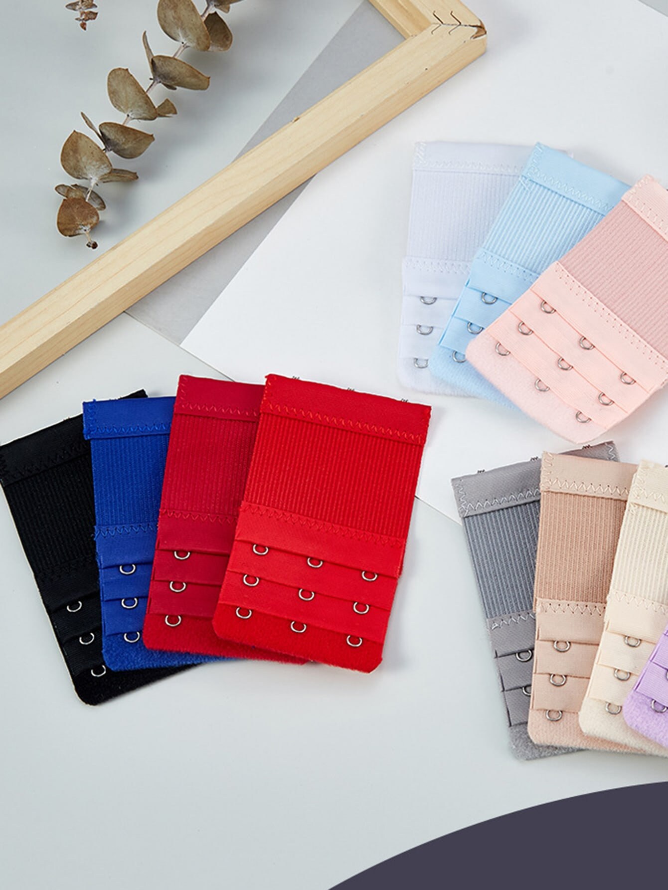 Random Colors 5 Hook Bra Extender in 1 Package 3 Hooks per Column 3 ...